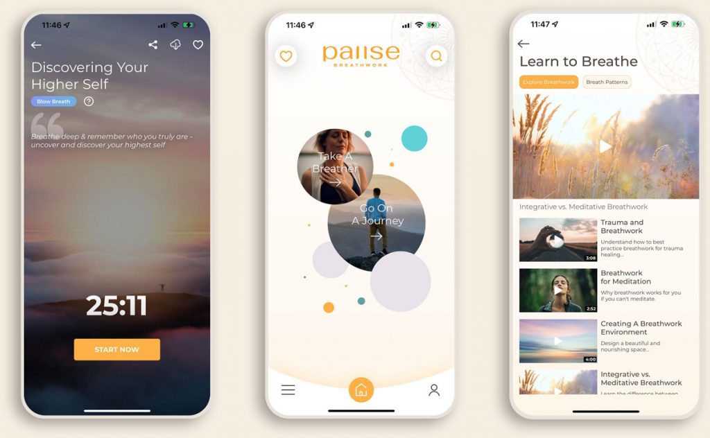 Mobile App for Daily Breathwork- Pause Breathwork